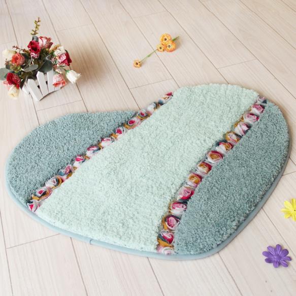 Heart-shaped pastoral style cute mat