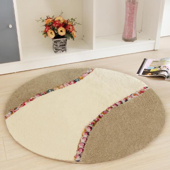 Round high-grade embossed floor mat