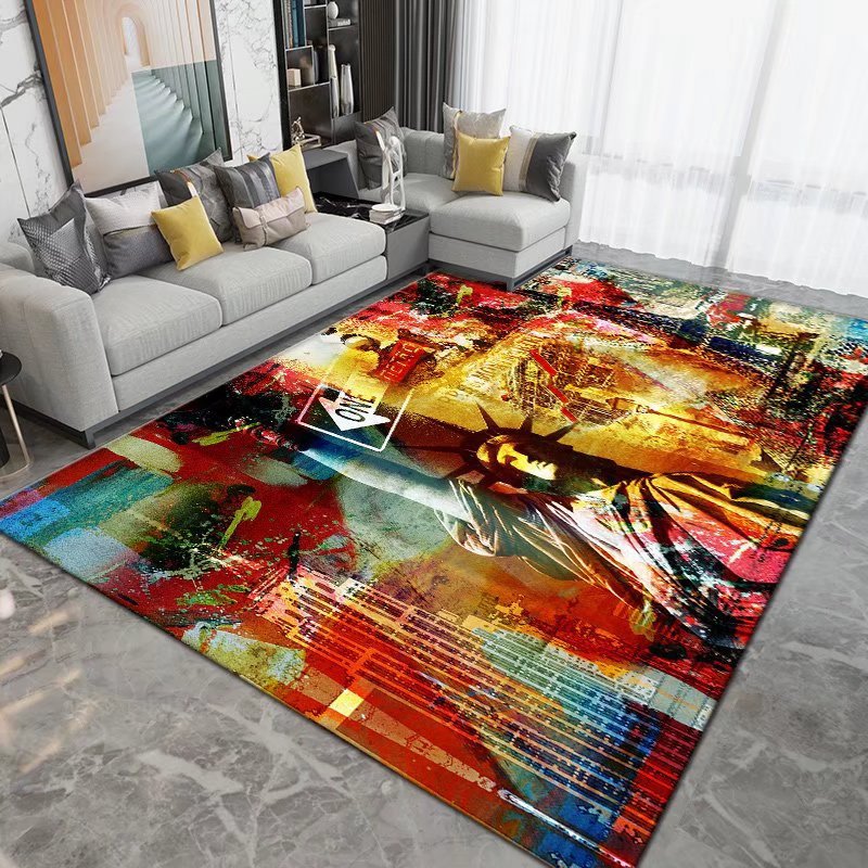 Modern minimalist light luxury style living room mat